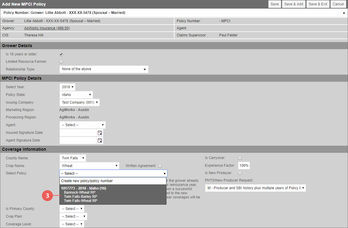 Create an MP/MP-HPO Coverage
